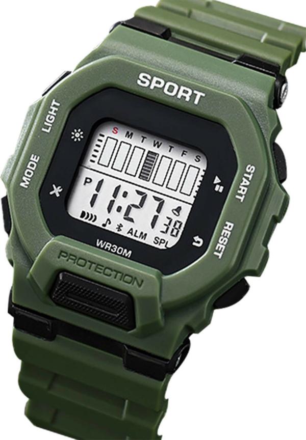 Regards Digital Green Dial Green Strap Watch For Men (Pack Of 2) - JioMart