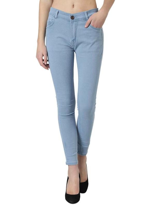 Hidden Love Women Ice blue Jeans Skinny Fit - 30 - JioMart