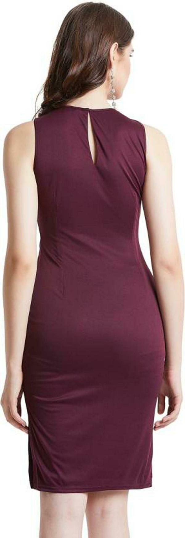 LY2 Women Bodycon Maroon Dress - JioMart