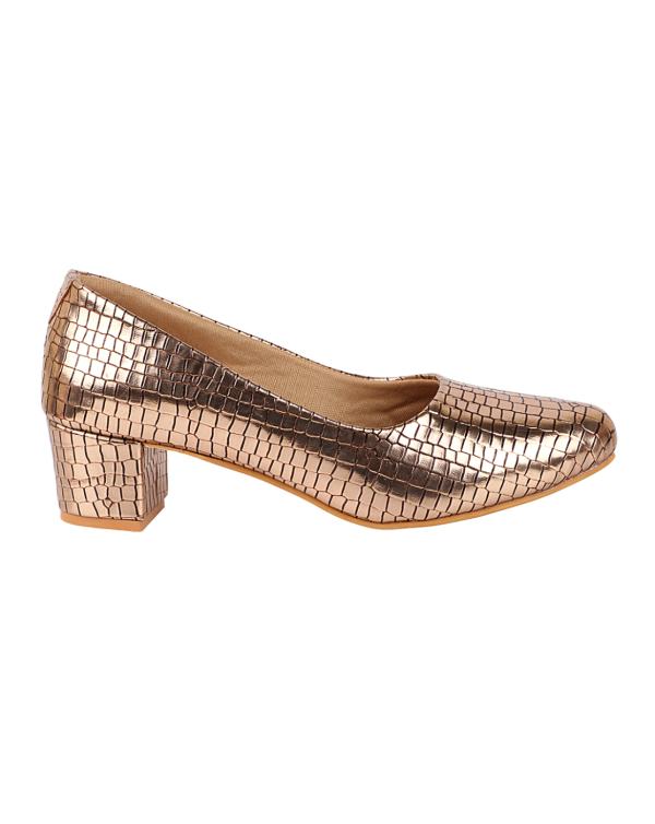 Shoetopia Women Copper Heels Sandal - JioMart