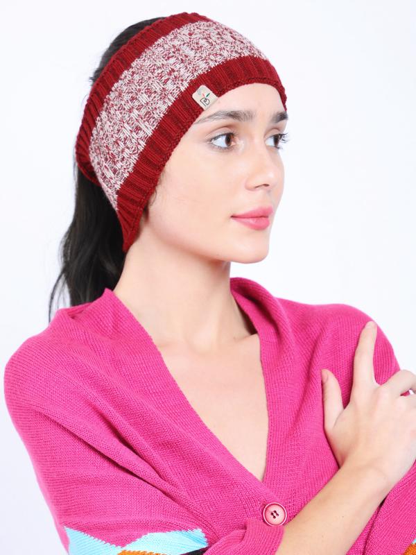 Bharatasya Soft Mix Yarn knitted Ski Headband for women - JioMart
