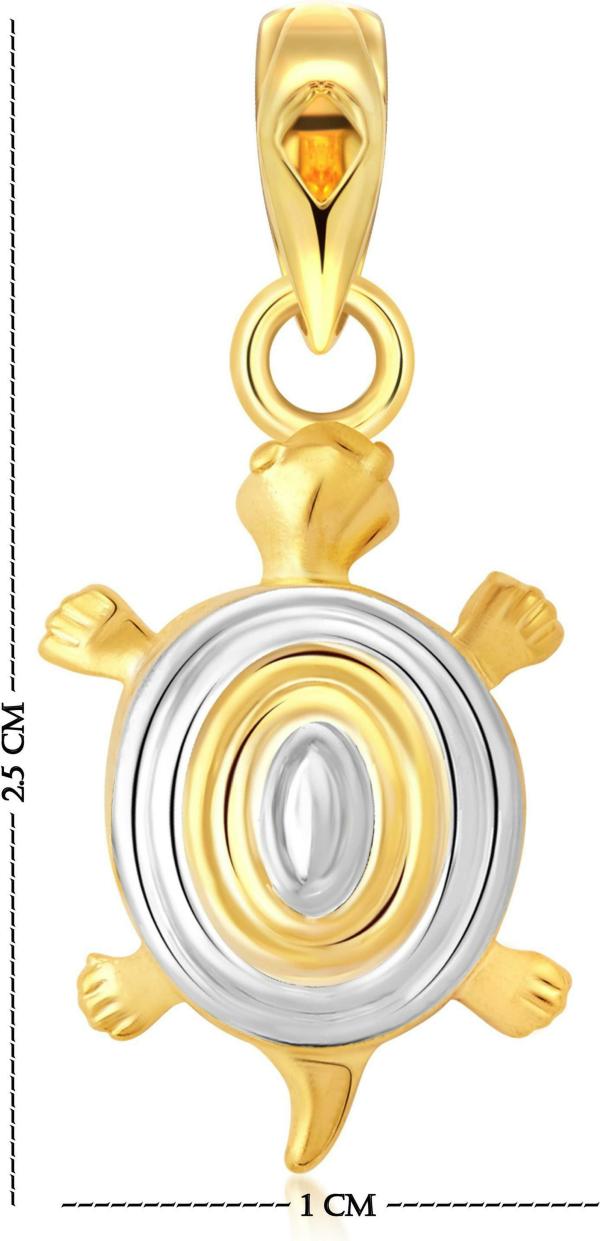 VIGHNAHARTA Praying Turtle Gold-platedAlloy Pendant Gold (Women) - JioMart