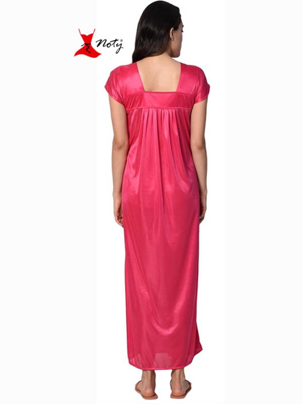 Noty Women's- Nighty/Maxi/Gown/Nightdress/Nightwear- Satin Fabric ...