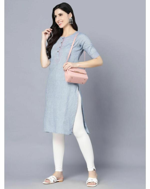 Myshka Women Blue Kurta - JioMart