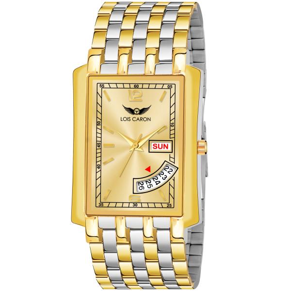 LOIS CARON LCS-8546 Original Gold Plated Day & Date Functioning for ...
