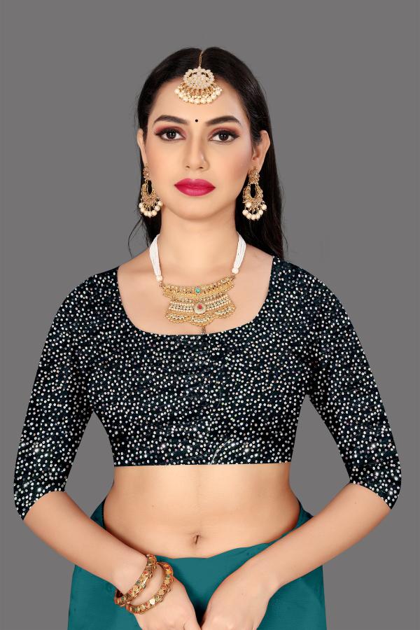 Jay Shree Womens Embroidered Cotton Linen Saree Green - JioMart