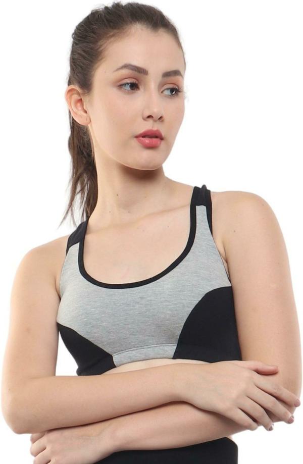 Mysha Women Black, Grey Cotton Bra (32) - JioMart