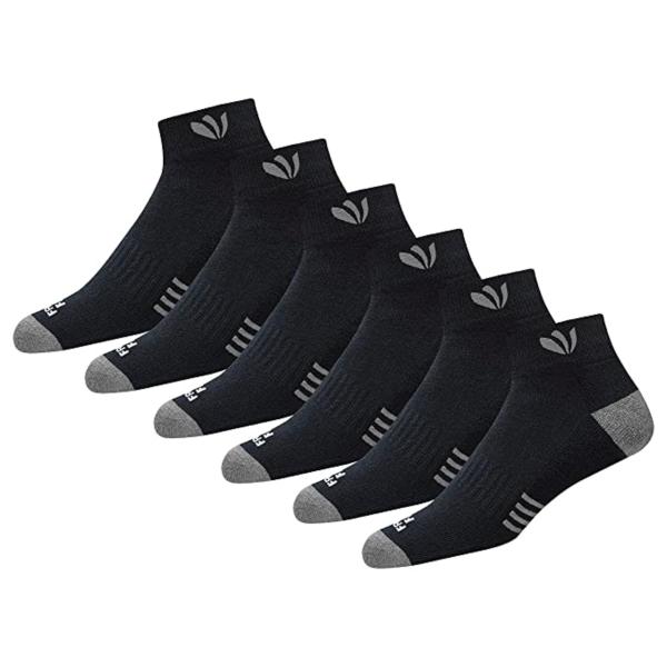 Fresh Feet Men Black Cotton 6 Ankle Length Socks - JioMart