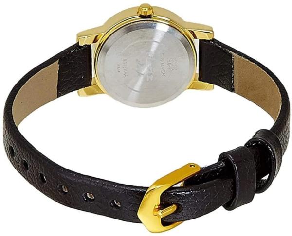 HMTO Analog Watch Gold Dial Black Strap Watch For Women (HMT02) - JioMart