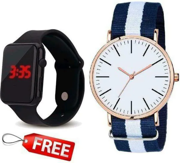 Watchstar Ana-Digi Multi-color Dial Multi-color Strap Watch For Women ...