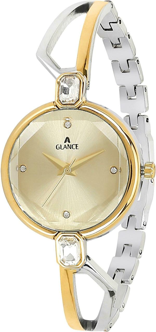 Aglance Analog Gold Dial Multi-color Strap Watch for Women - JioMart