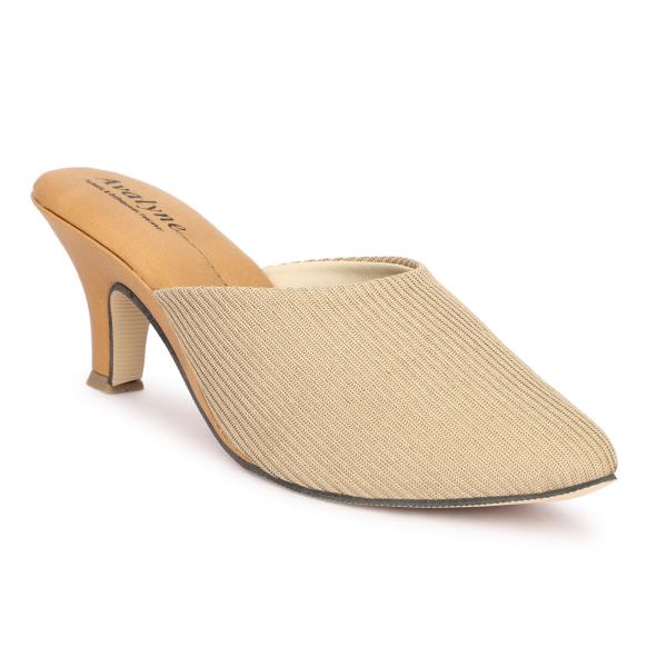 Avalyne women's Dark Peach Mesh Outdoor Slip-On Heel Sandal - JioMart