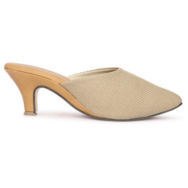 Avalyne women's Dark Peach Mesh Outdoor Slip-On Heel Sandal - JioMart