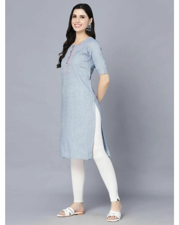 Myshka Women Blue Kurta - JioMart
