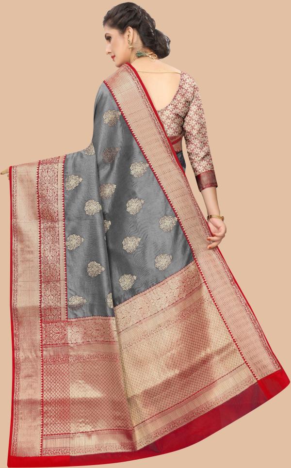 PANETAR Fancy Wedding Jacquard Saree For Bridal - JioMart