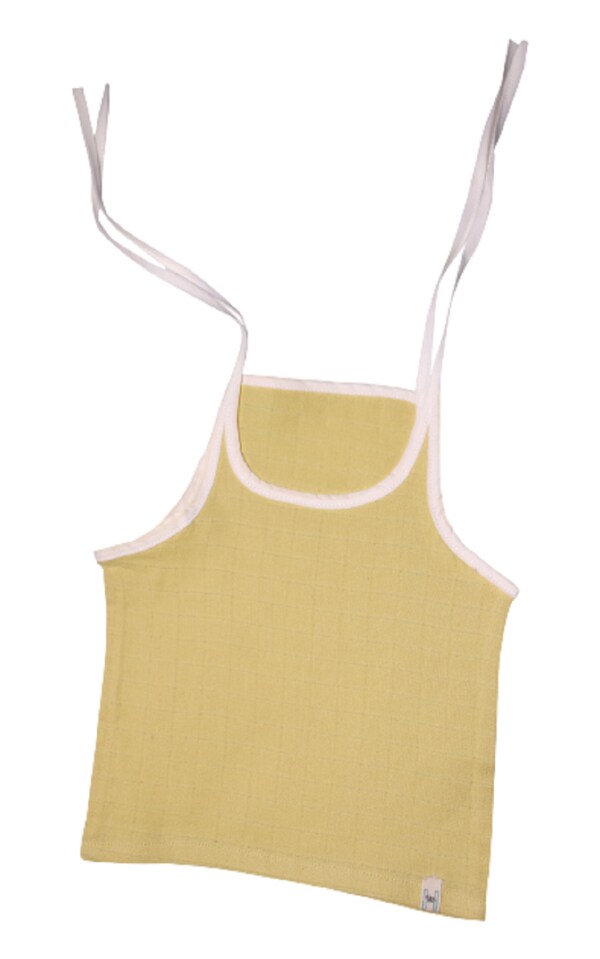 Newborn Jhabla-Muslin Knot Type-Yellow Color(3-6m) - JioMart