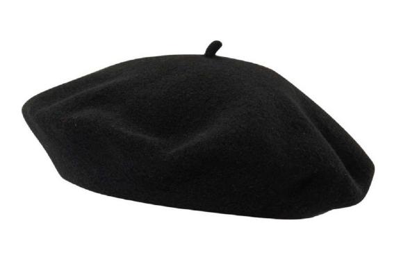 Black Beret caps round french head wear - JioMart