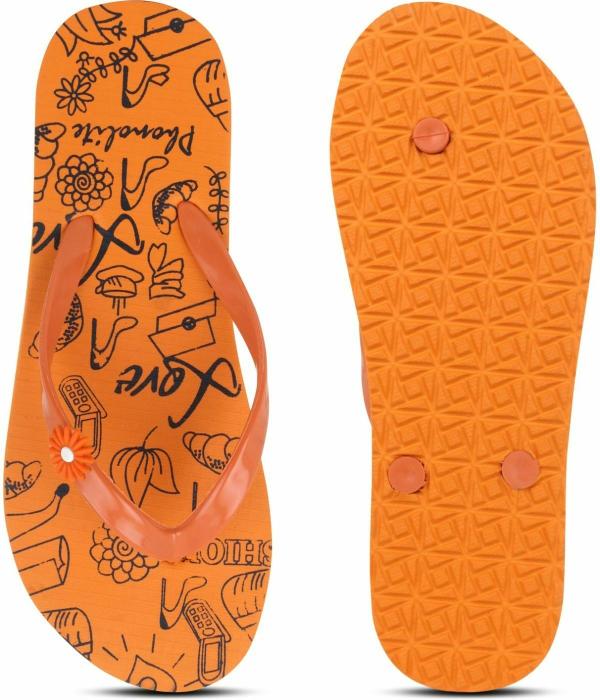 Phonolite Orange Slippers for Women - JioMart
