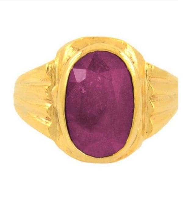 Ceylonmine Natural Ruby Manik Stone Finger Ring - JioMart