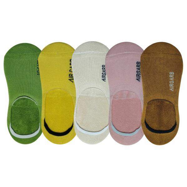 AIR GARB No Show Loafer Socks - Ultra-Soft Cotton Foot Cover Socks for ...