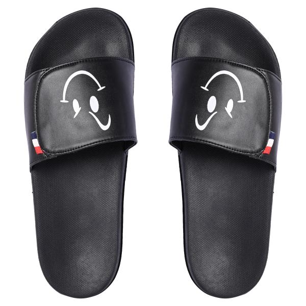 Simsan Black Comfortable Sliders for Men - JioMart