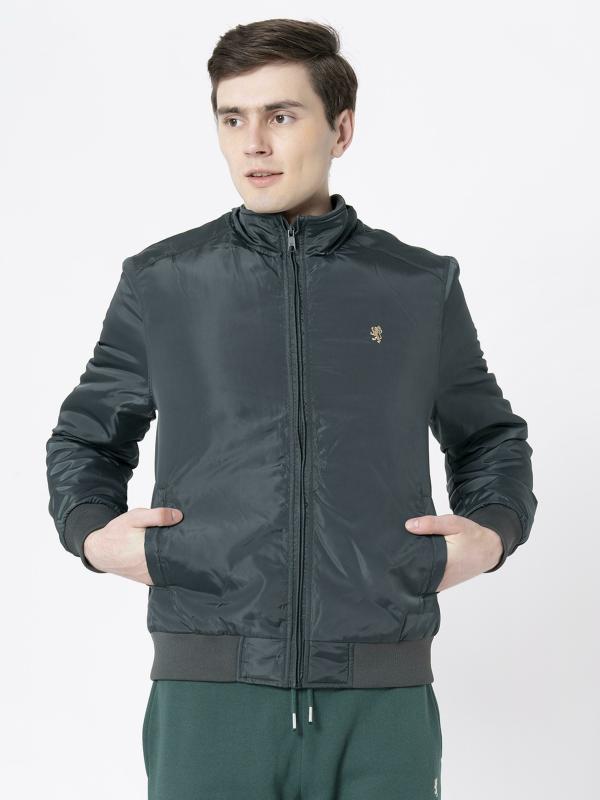 Red Tape Men's Dark Green Solid Jacket - JioMart