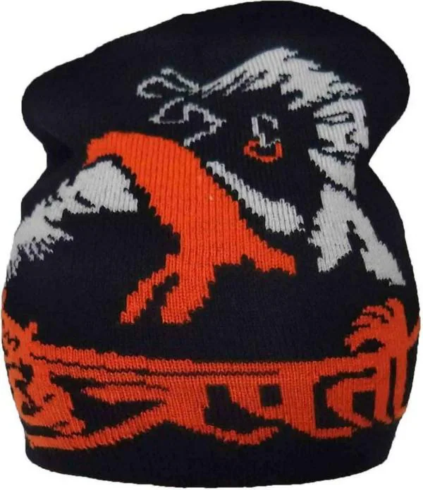 Babji Black and Orange Shivaji Maharaj Beanie Cap - JioMart