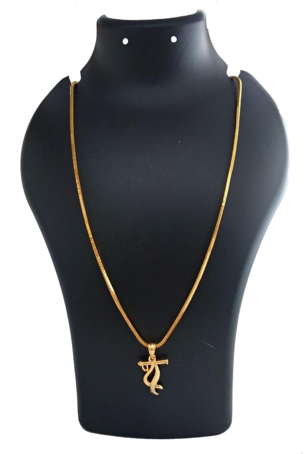 Dimiki Gold Alloy Gold Plated Lord Krishna Pendant Chain - JioMart