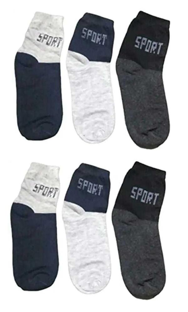 Nifter Men's Cushioned High Ankle Sports Socks (Free Size) Made with ...