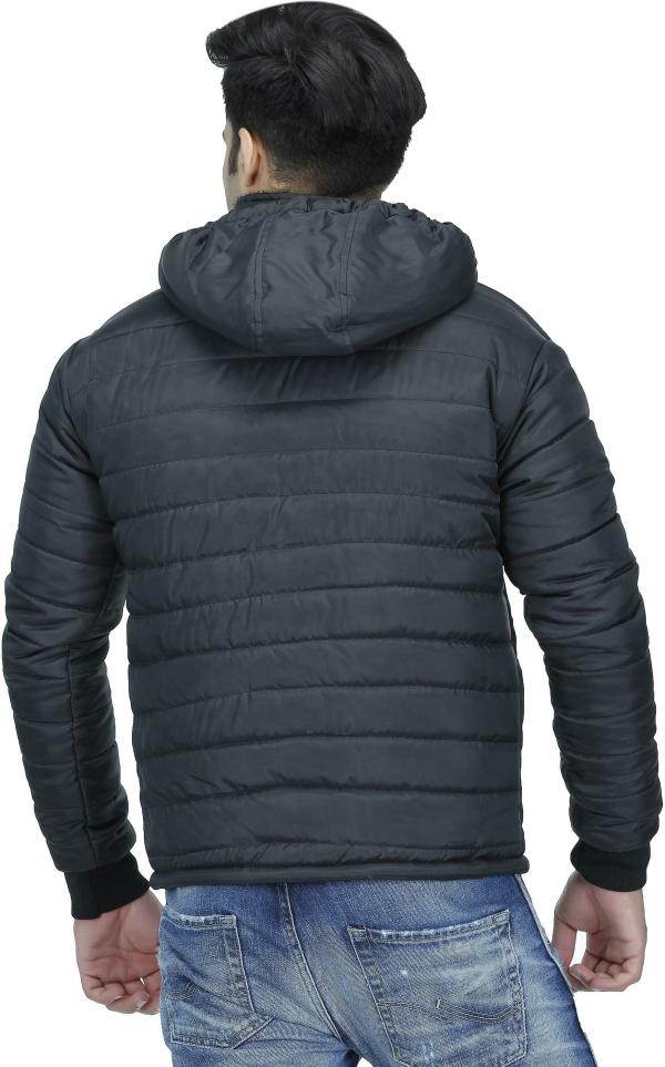 Christy World Men Black Quilted Jacket - JioMart