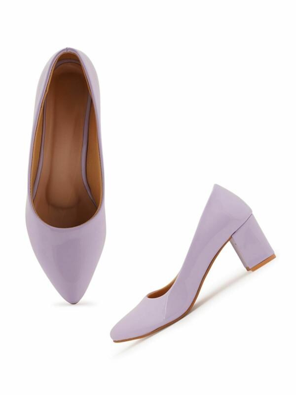Sapatos Trendy Purple Heel Sandals for women - JioMart