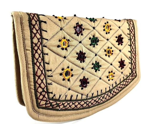 SriAog Women Beige Clutch Bag - JioMart