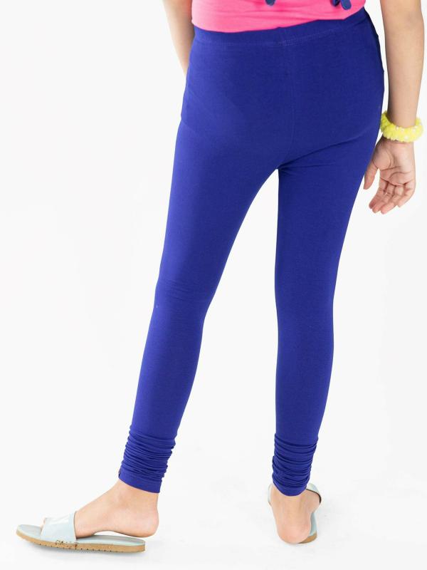 Indian Flower Girls Blue Solid Legging - JioMart