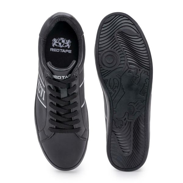 Red Tape Casual Sneakers for Men- Elevated Look, Lace-Up Comfy Black ...