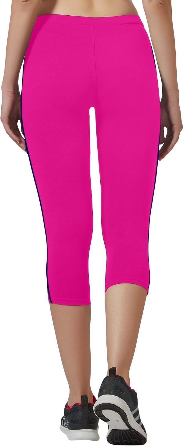 Lactra Essential 3/4 Track pant Magenta Yoga Gym Workout & Active ...