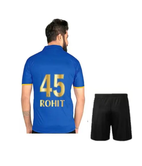 Teky MI Rohit Sharma 45 Ipl jersey with black shorts for kids and boys ...
