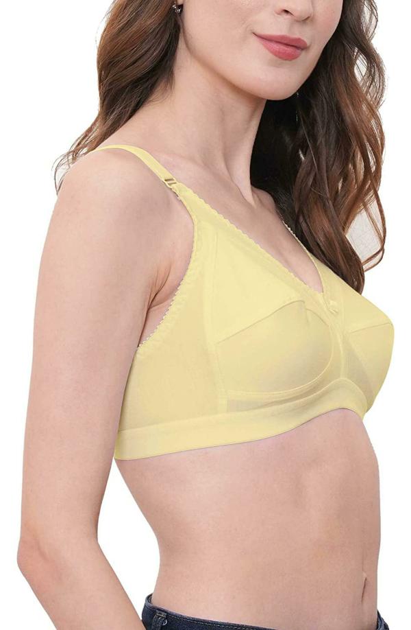 Eve's Beauty Women Beige 44C Full Coverage Cotton Bra (44C) - JioMart