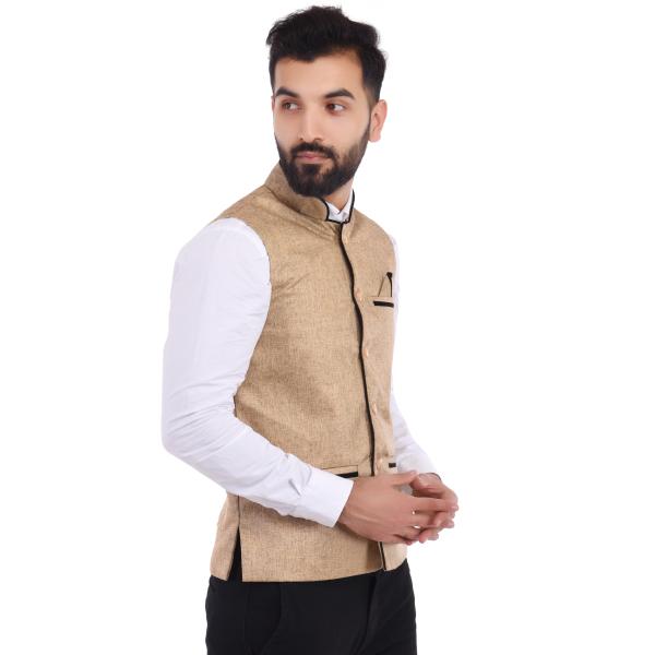 BizzEie Men's Cream jute jackets - JioMart