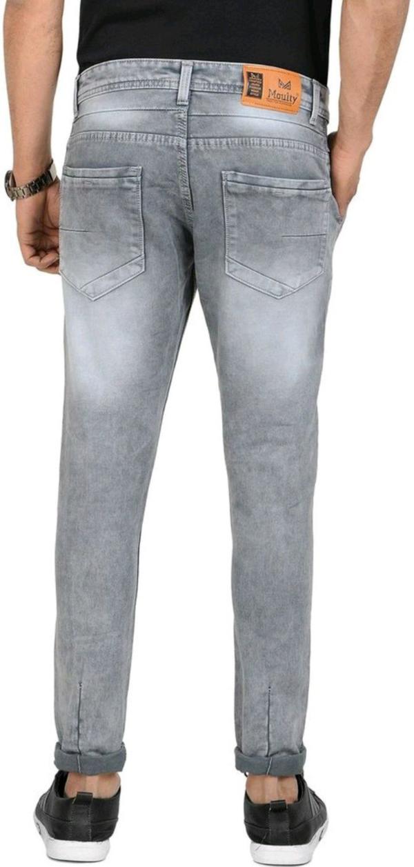 Moulty Men Grey Denim Regular Jeans Size 30 - JioMart