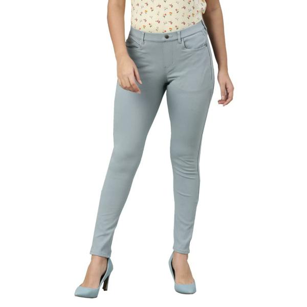GO COLORS Store Women Blue Cotton Blend Jeans - JioMart