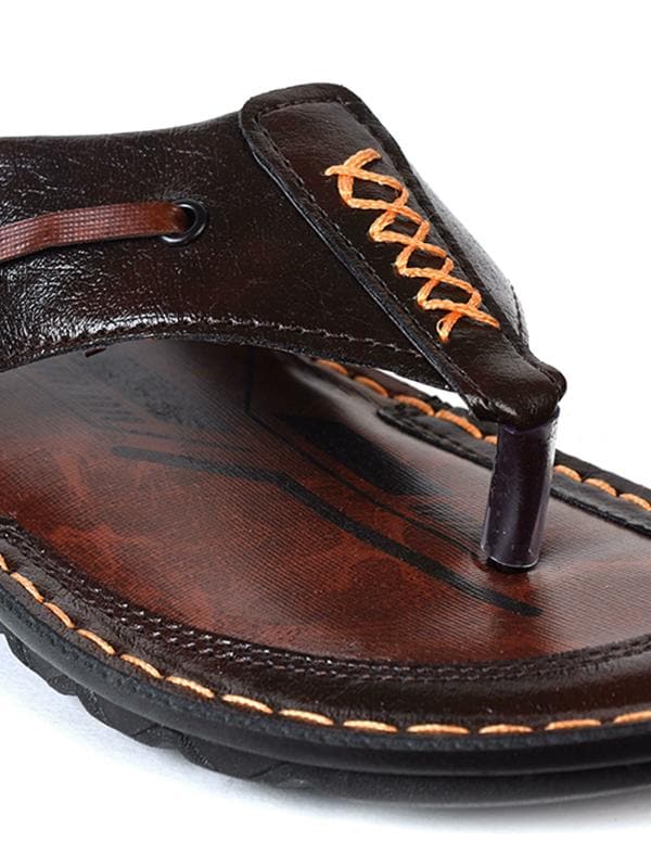 Ajanta Men CHAPPAL REGULAR PU3061 Brown - JioMart