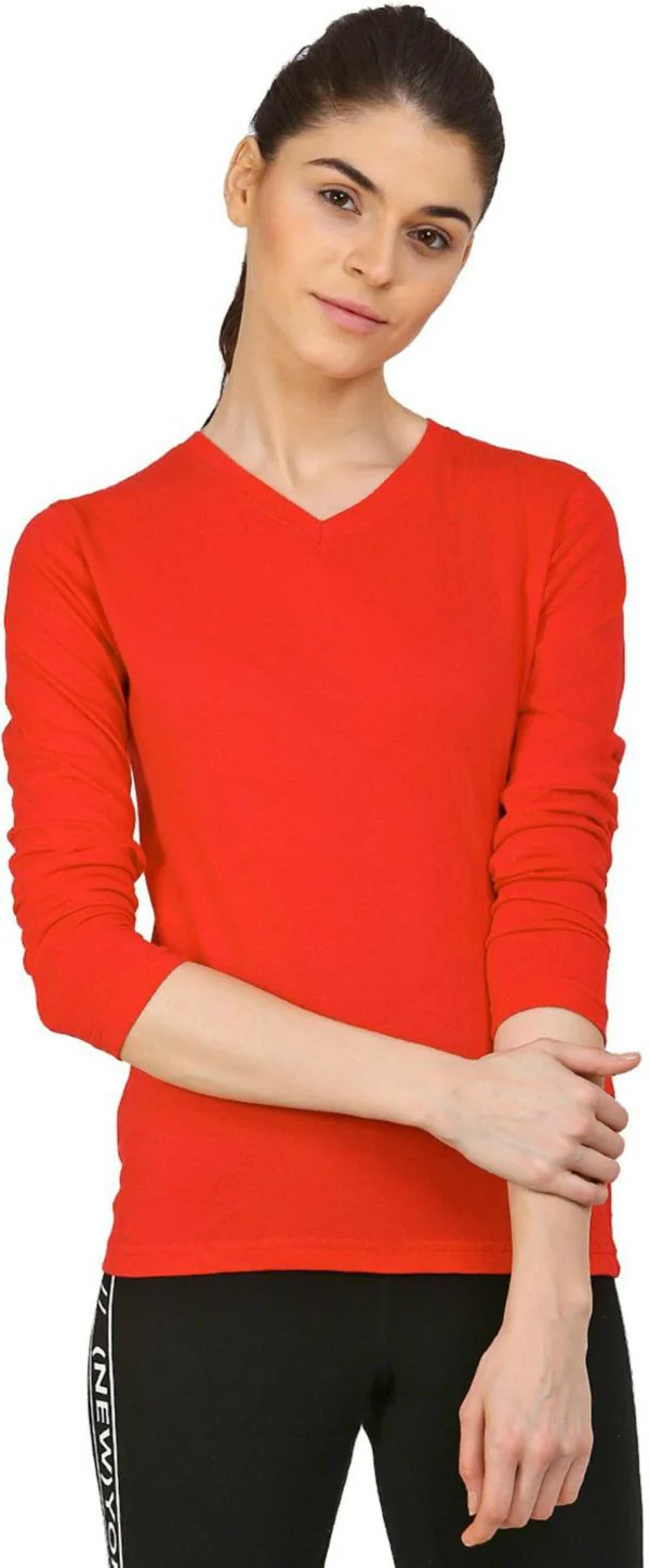 Ap'pulse Women White Solid Pure Cotton T-Shirts - JioMart