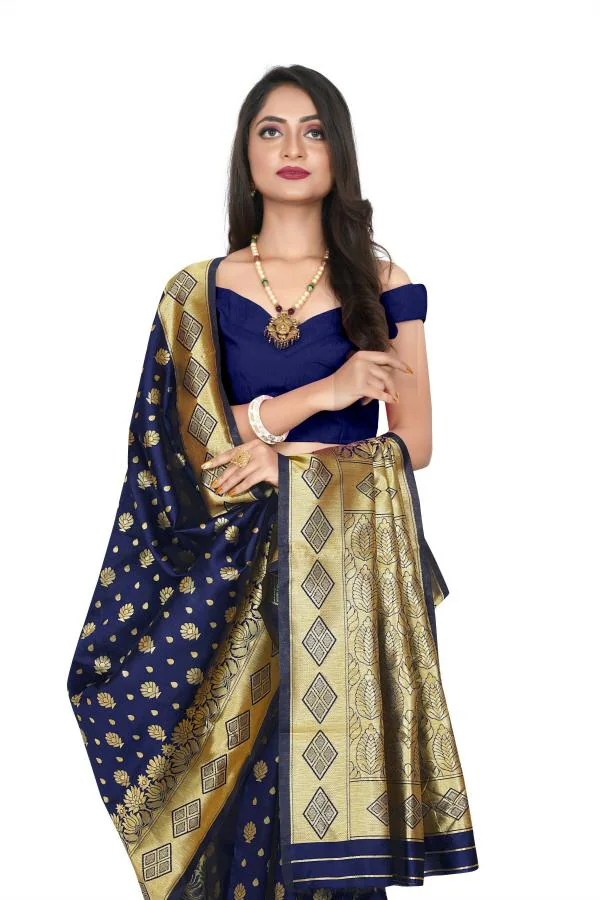 PANETAR Fancy Wedding Jacquard Saree For Bridal - JioMart