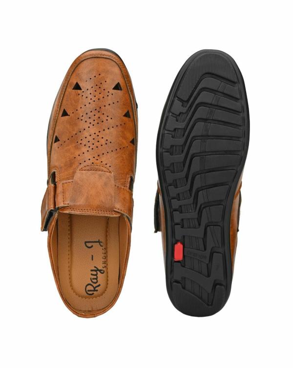 Ray J Men Tan Casuals Velcro Sandals - JioMart