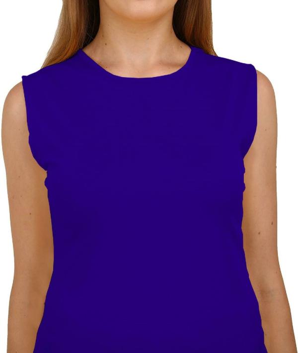 THE BLAZZE_Women Polyester Royal Blue Top_L - JioMart