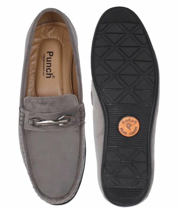Punch Grey Loafers for Men - JioMart