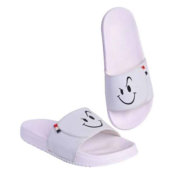 Simsan White Comfortable Sliders for Men - JioMart