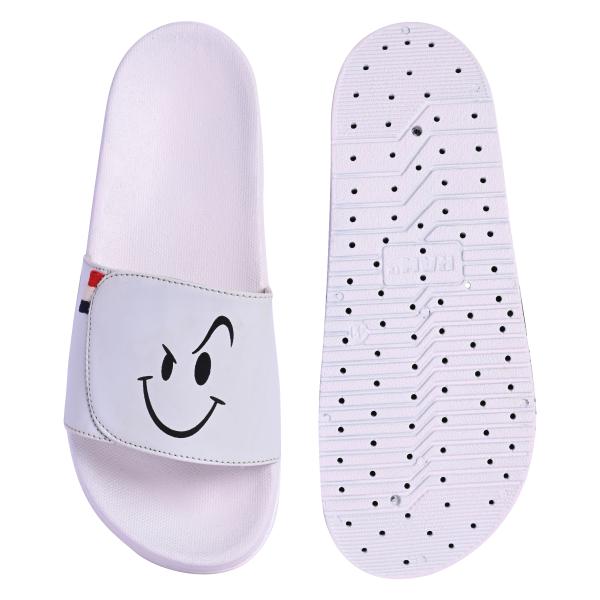 Simsan White Comfortable Sliders for Men - JioMart