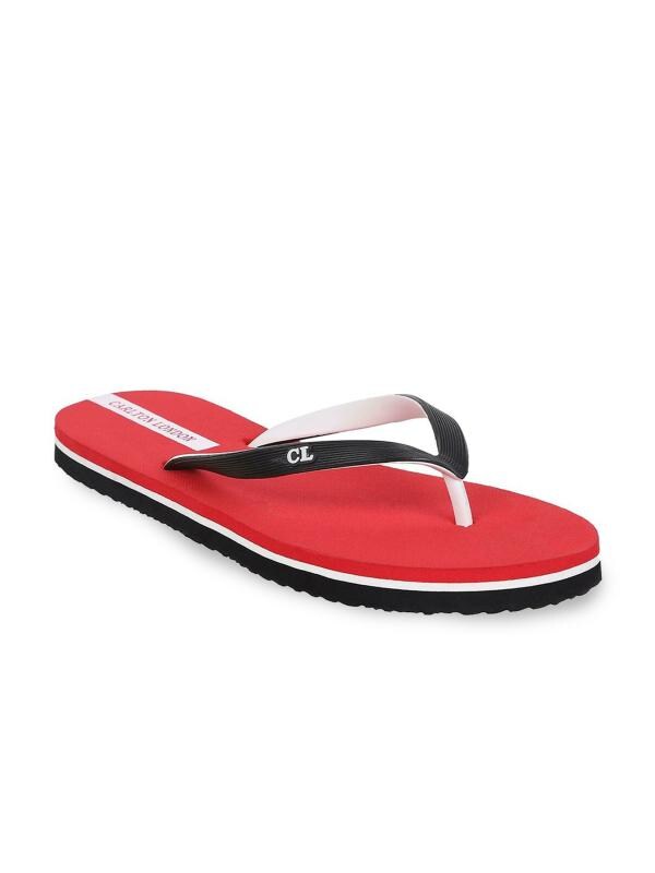 Carlton London Red Flip flops for Women - JioMart