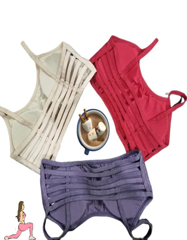 Fresh Look Red & Skin & Jamni color heavy Padded Full Coverage Women ...